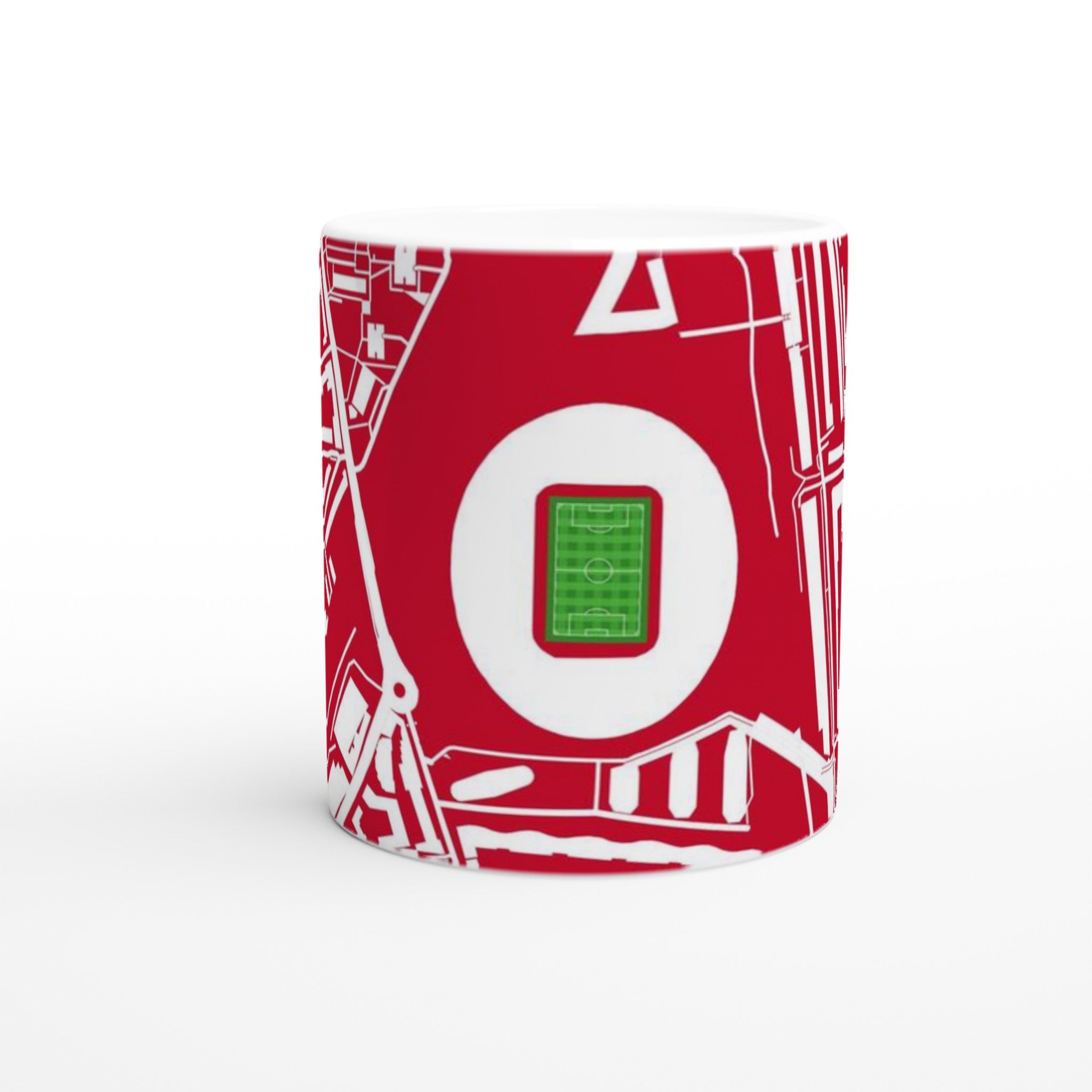 Arsenal Emirates Stadium Ceramic Mug - Stadium Map Edition – Ground Designs